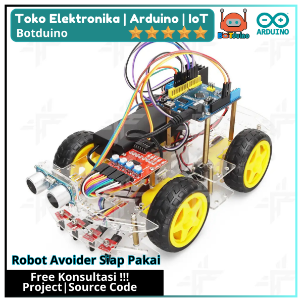 Kit Robot Avoider Arduino Botduino Jasa Arduino Iot Aplikasi And Toko